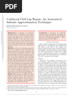 Millard's Technique for Cleft Lip Repair | PDF | Human Nose | Plastic ...