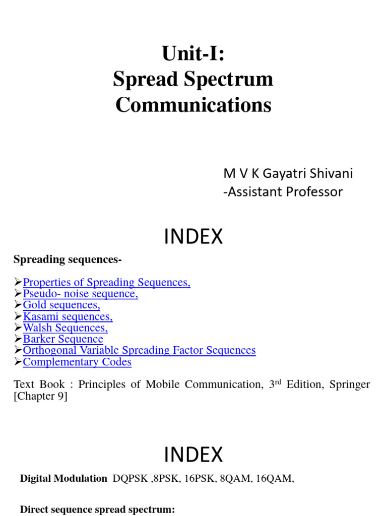 Unit I | PDF | Electrical Engineering | Telecommunications Engineering