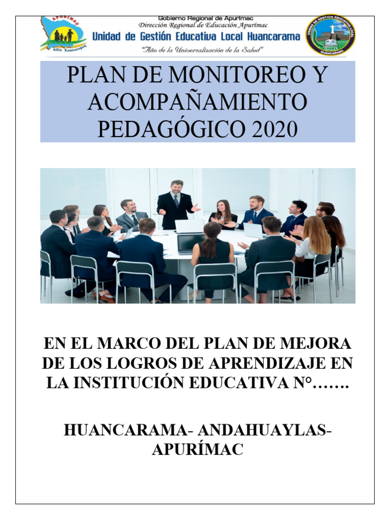 Plan de Monitoreo Sugerido | PDF | Evaluación | Aprendizaje