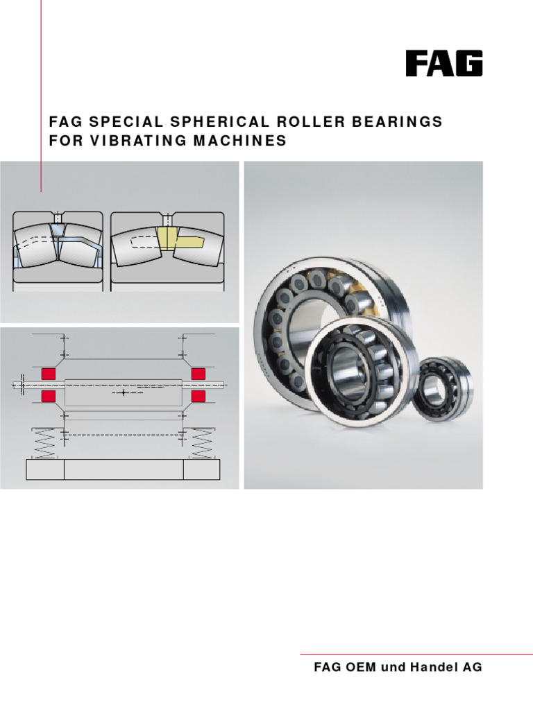 Vibrating Screens FAG | PDF | Bearing (Mechanical) | Engineering Tolerance