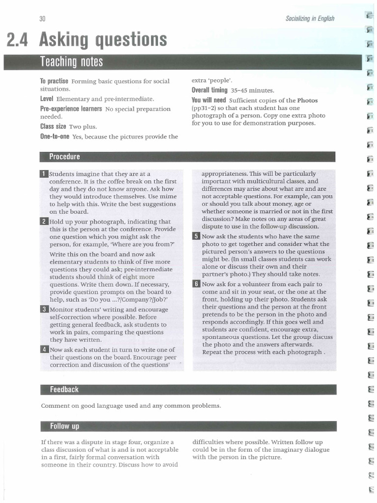 Business Activities Asking Questions | PDF