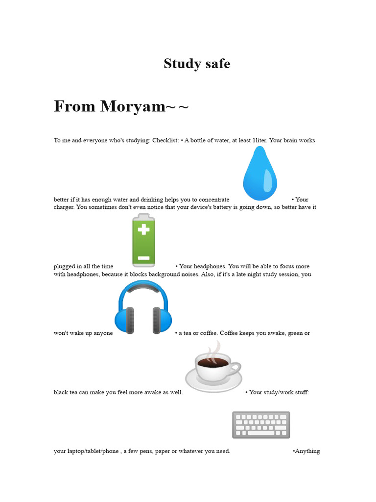 Study Safe | PDF
