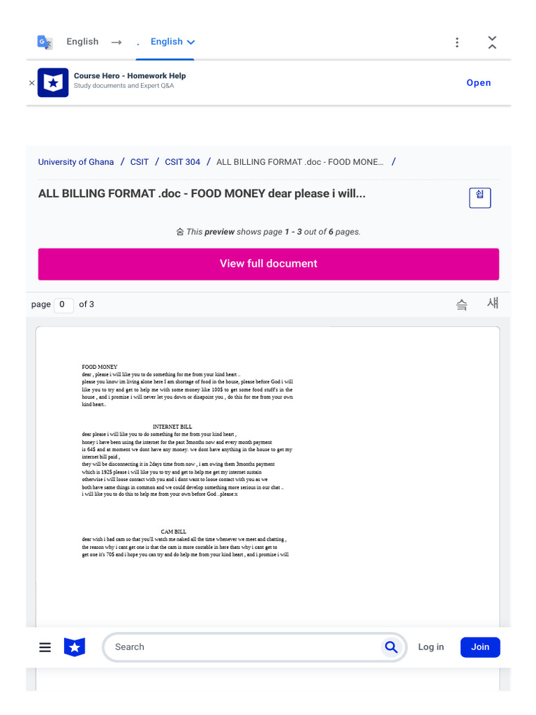 ALL BILLING FORMAT .Doc - FOOD MONEY Dear Please I Will... : English | PDF | Computing | Software