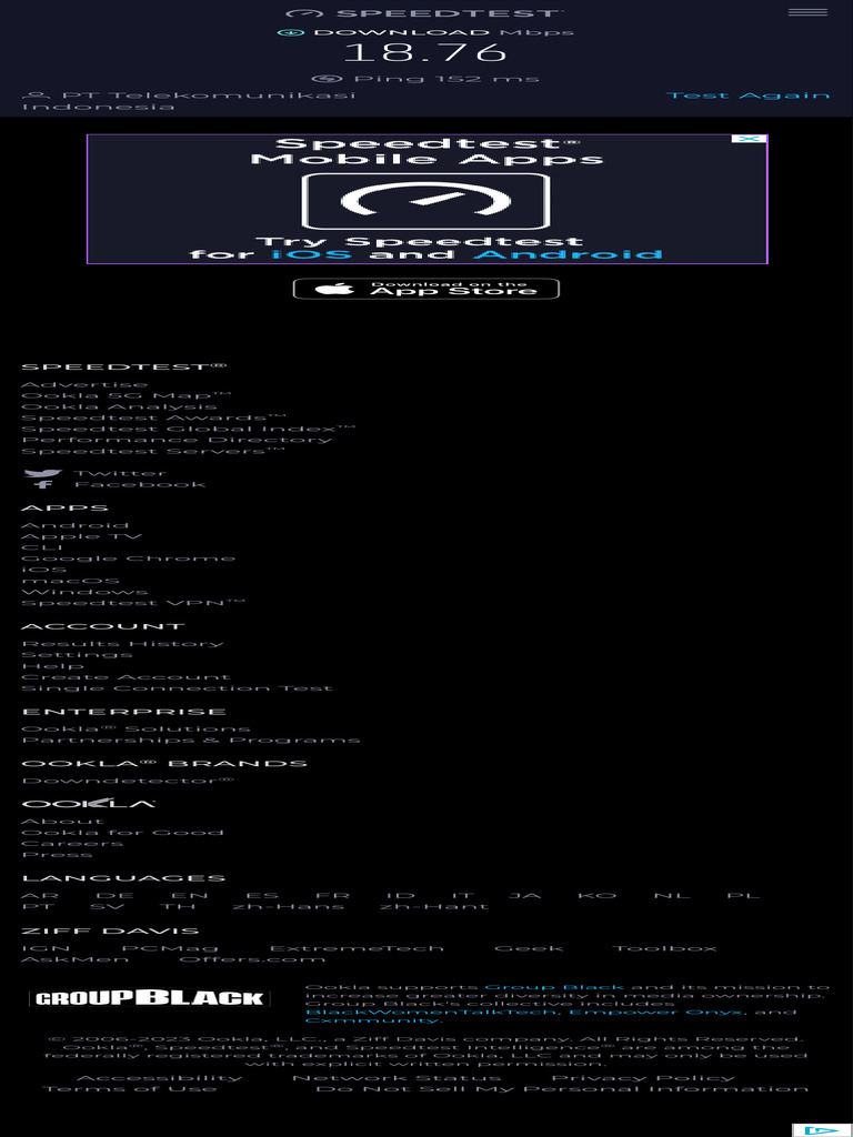 Speedtest by Ookla - The Global Broadband Speed Test | PDF | Computers