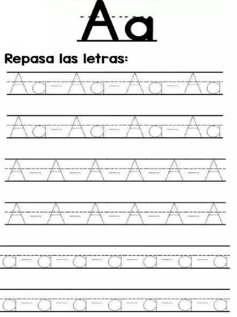 Actividad La Letra A | PDF