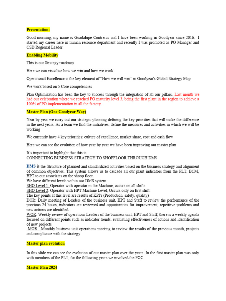 Presentation Pdf Strategic Planning Strategic Management