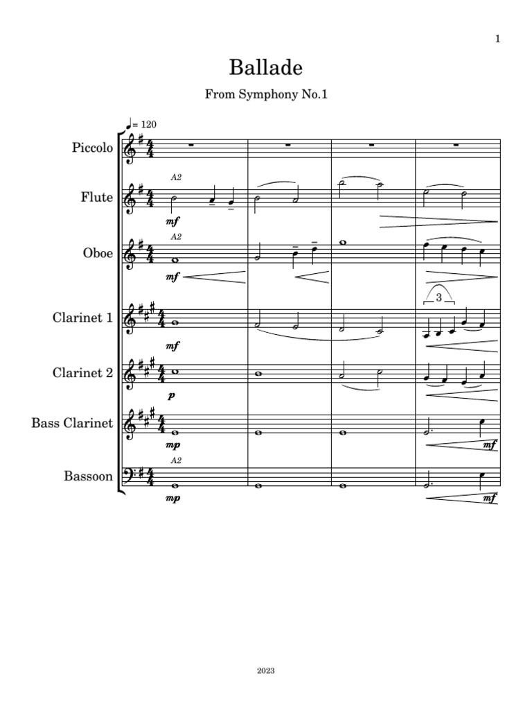 Ballade | PDF | Musical Compositions | Musical Forms