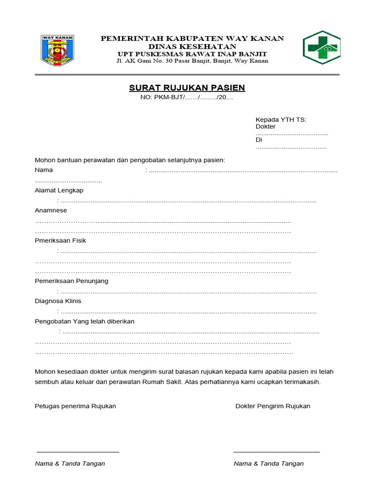 Formulir Rujukan | PDF