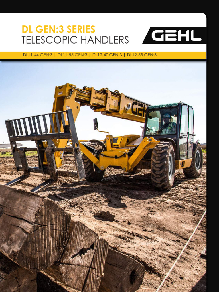 Gehl DL GEN:3 Series Telescopic Handlers | PDF | Car | Wheeled Vehicles