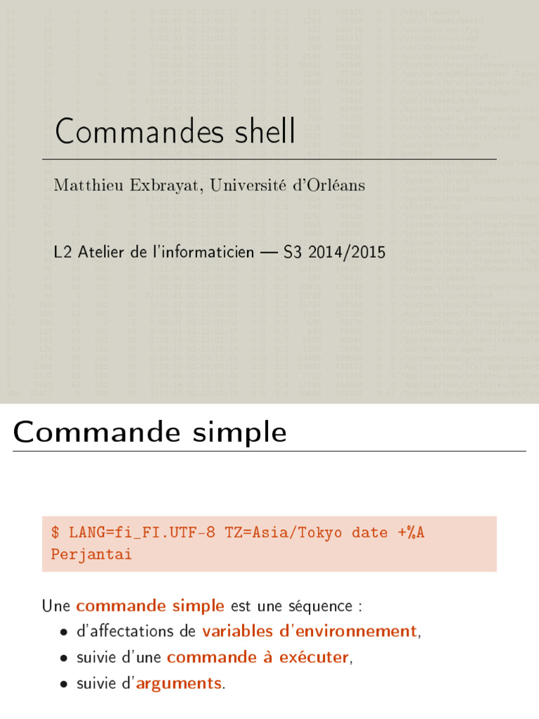 2-commandes | PDF | Computer Engineering | Computer Architecture