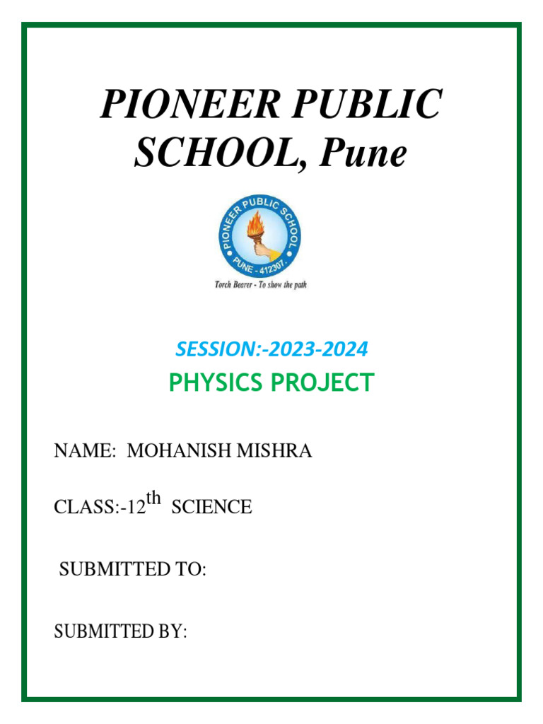Physics Project | PDF | Electrical Resistance And Conductance ... Physics Project | PDF | Electrical Resistance And Conductance ...