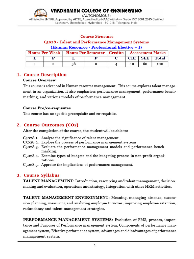 Talent & Performance Management | PDF | Talent Management | Human ...