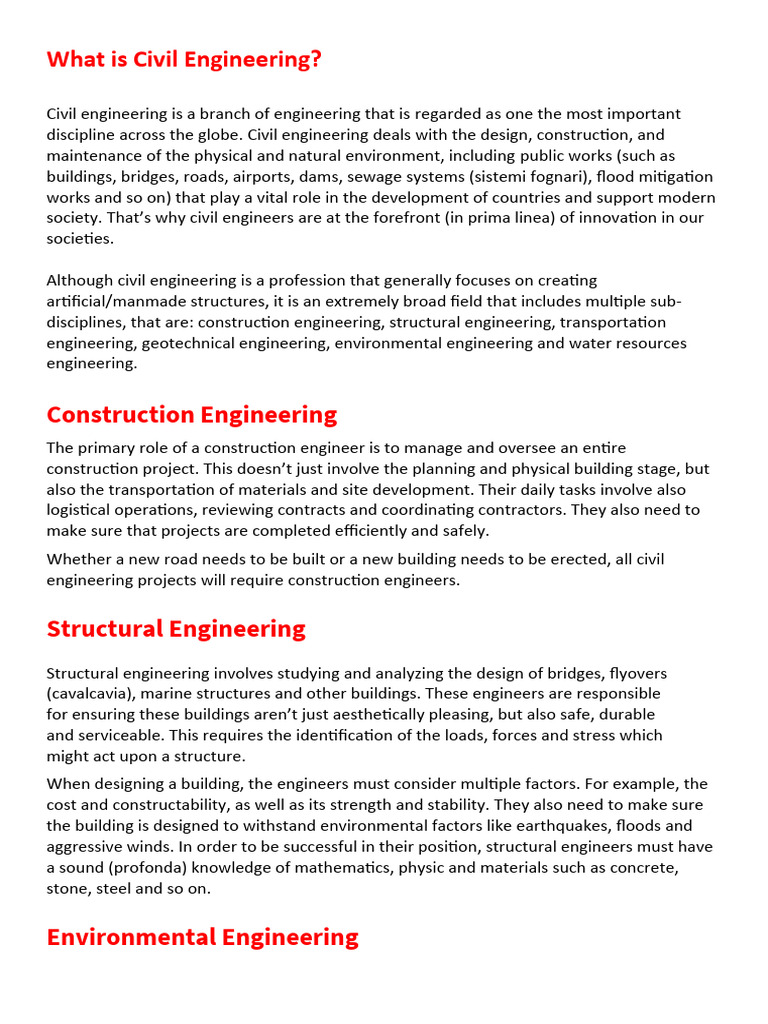 Civil Engineering | PDF | Civil Engineering | Engineering