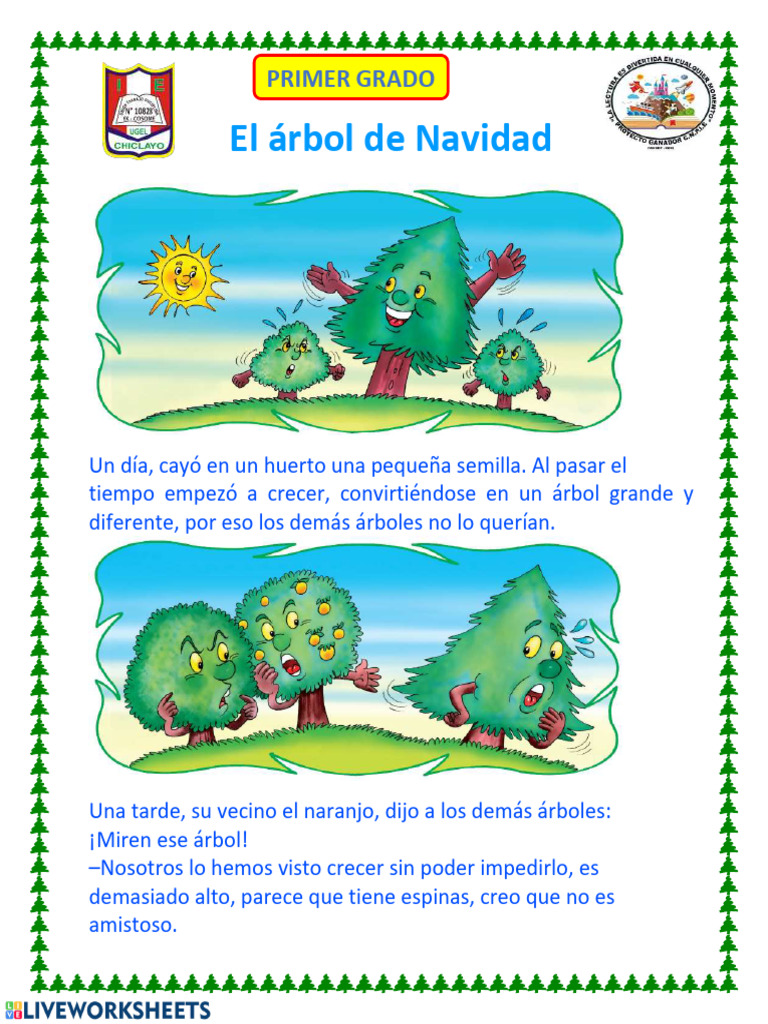 El Árbol de Navidad: Primer Grado | PDF