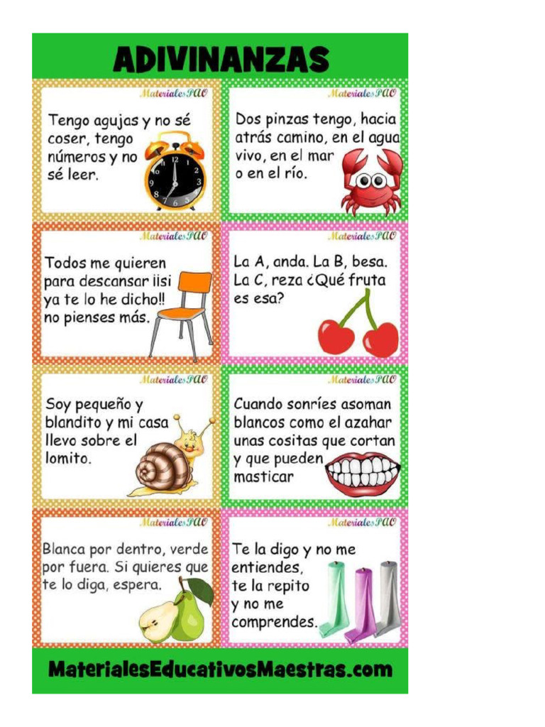 Adivinanzas Pdf