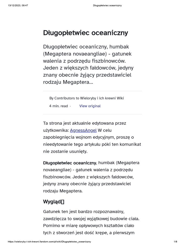 Długopłetwiec Oceaniczny | PDF