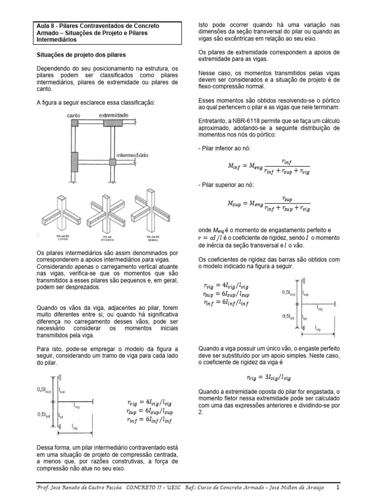 Aula 8 - Pilares Contraventados de Concreto Armado – Situações de ...