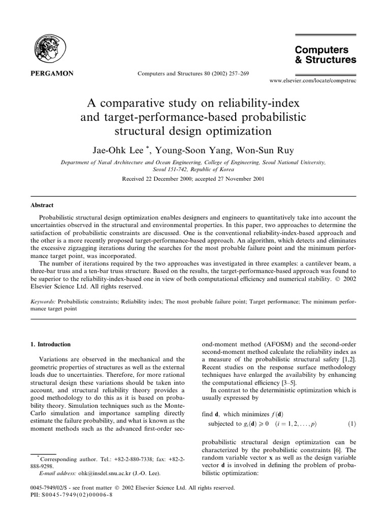(2001) A Comparative Study On Reliability-Index and Target-Performance-Based Probabilistic ...