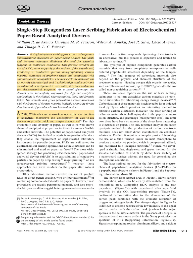 Paper Based Analytical Device | PDF | Materials Science | Chemistry