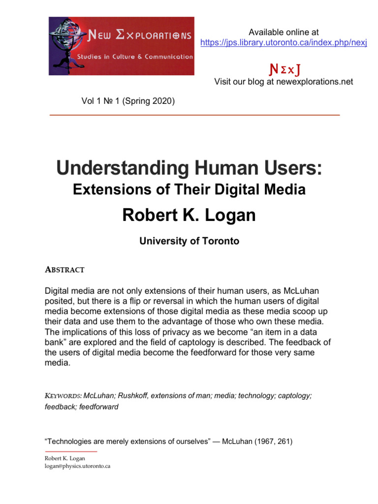 Understanding HUman Users | PDF | Mass Media | Internet