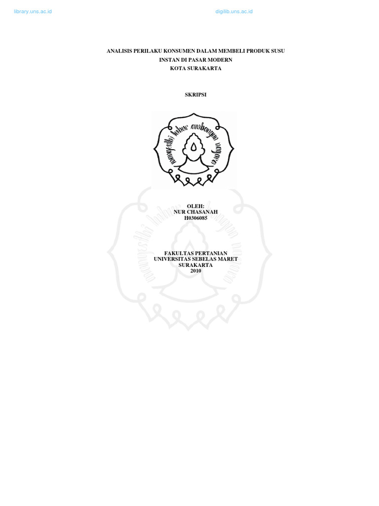 Analisis Pembelian Susu Instan Surakarta | PDF