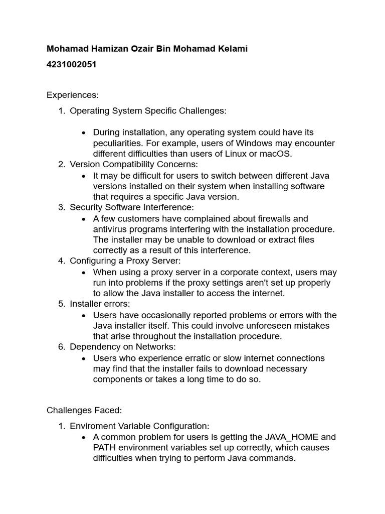 Experiences | PDF | Installation (Computer Programs) | Proxy Server