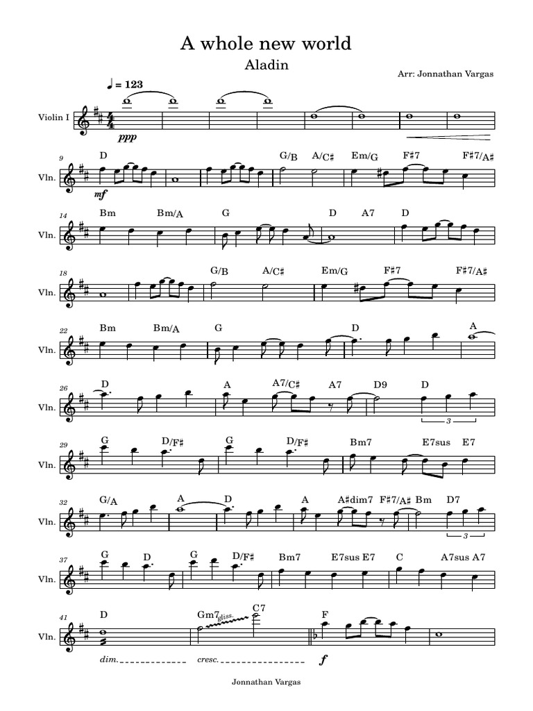 Aladin Violin 1 | PDF
