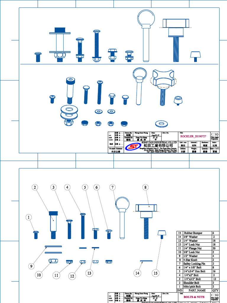 Bolt List | PDF | Equipment | Metalworking