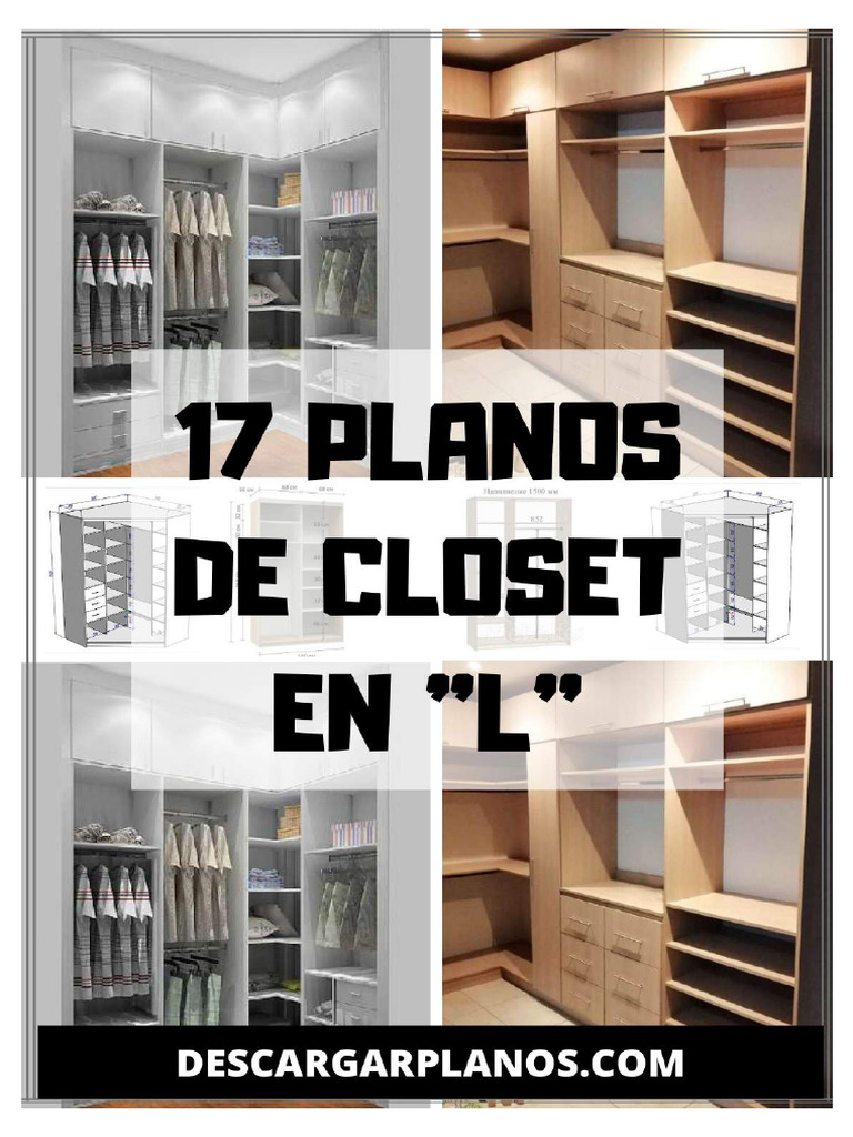 17 Planos de Closets en L | PDF