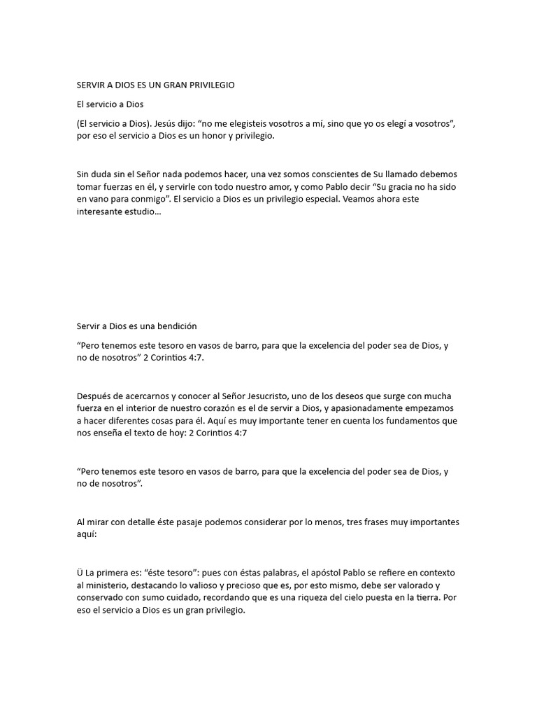 Servid A Dios | PDF | Cristo (título) | espíritu Santo