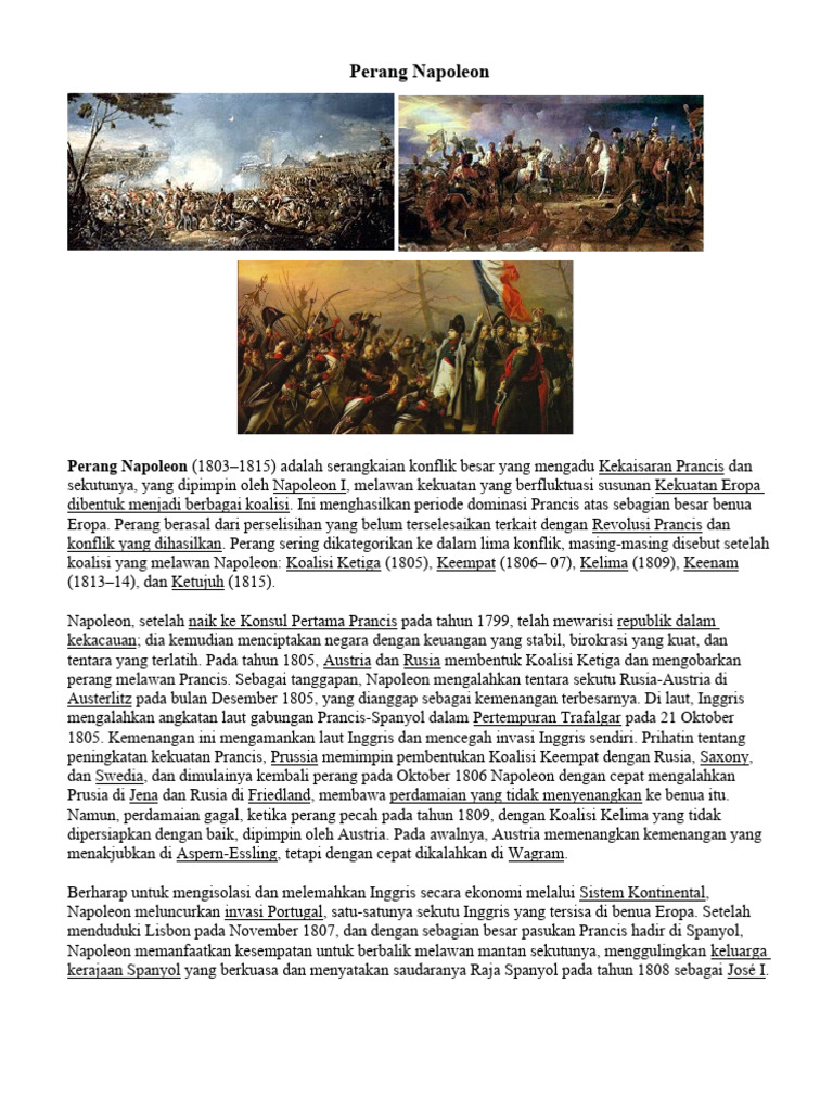 Perang Napoleon | PDF | Sejarah