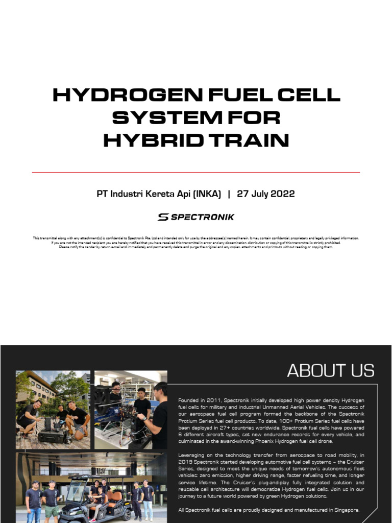 Spectronik Hydrogen Fuel Cell System For Hybrid TR - 231213 - 052222 ...