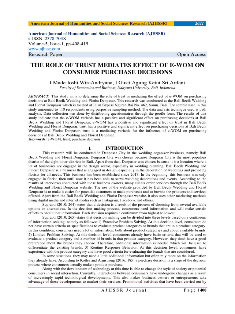 E-Wom 5 | PDF | Coefficient Of Determination | Brand