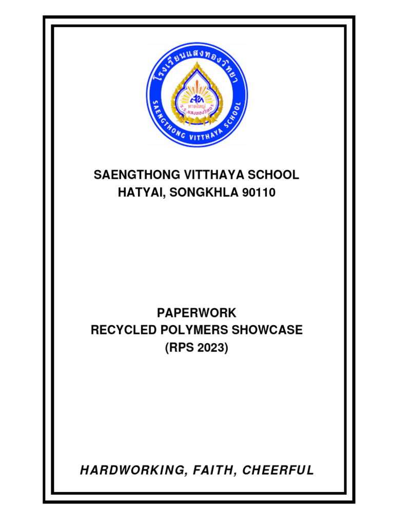 Showcase Paperwork 2 | PDF | Recycling | Plastic
