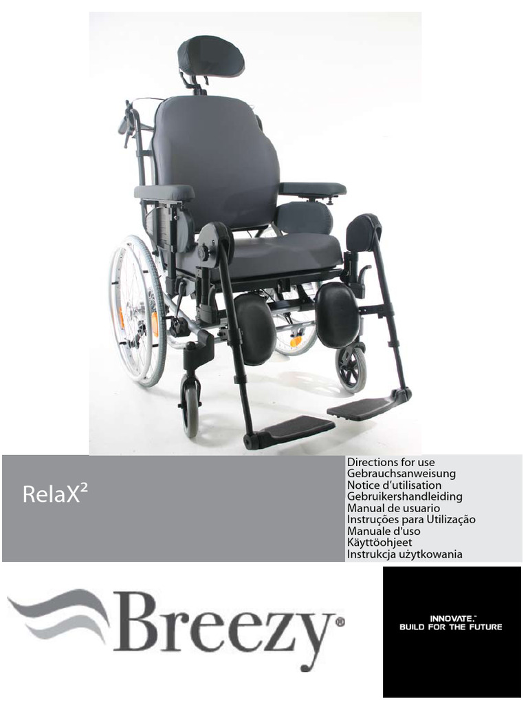 Manual de Usuario Breezy Relax 2 | PDF | Wheelchair | Vehicles