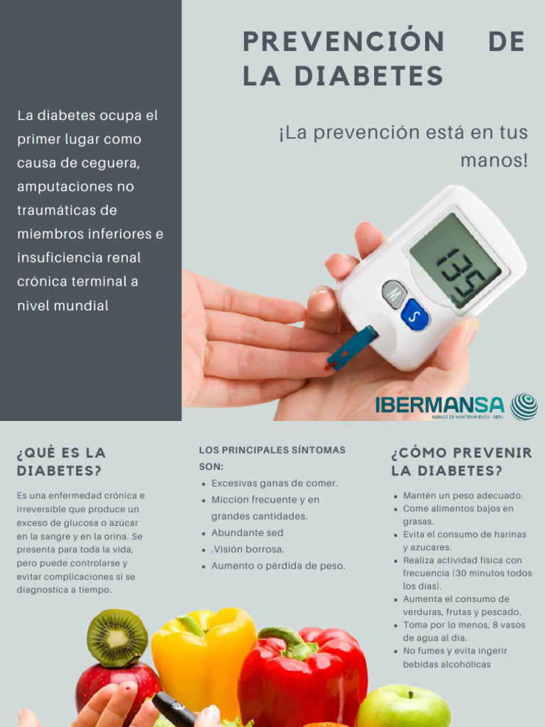 Tríptico de Diabetes - Ibermansa | PDF