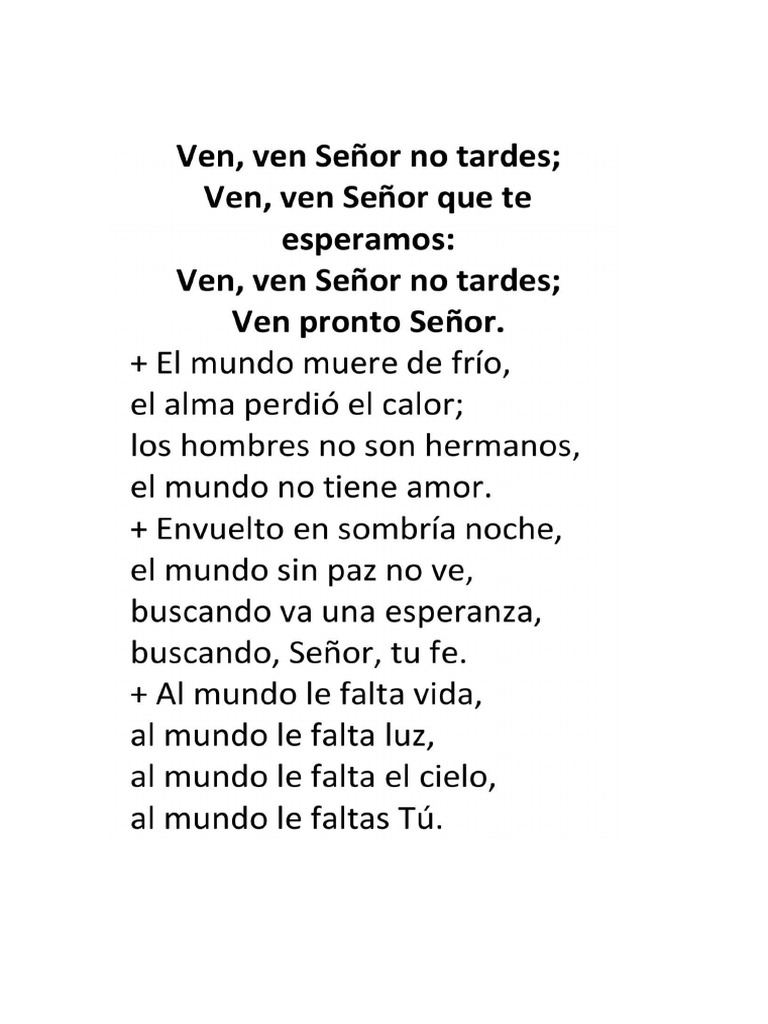 Ven Ven Señor | PDF