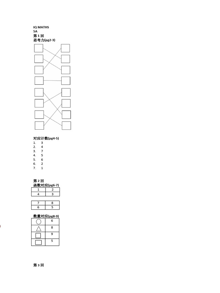 IQ Maths 5A-5B-5C | PDF
