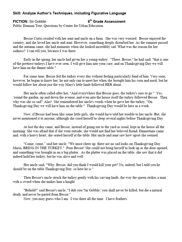 Grade 6 Author Techniques | PDF