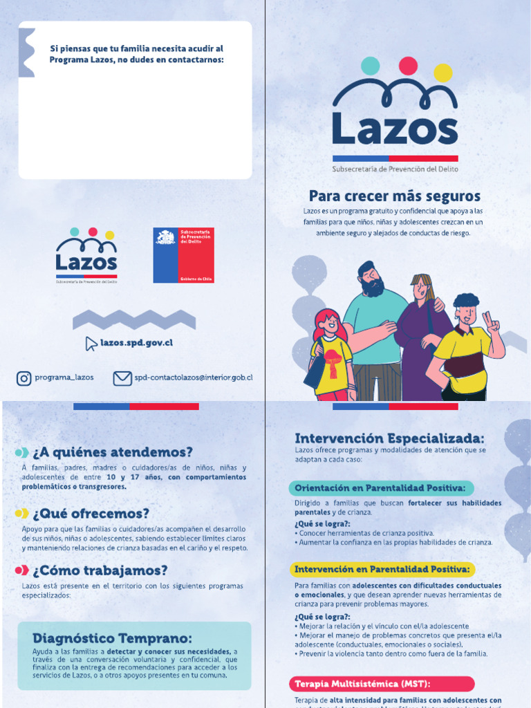 Diptico Lazos 2023 | PDF