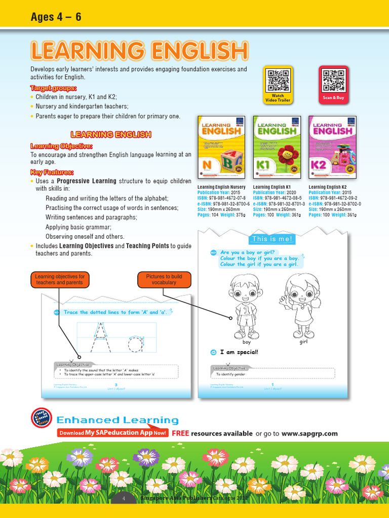 LEARNING ENGLISH Kindergarten 1 - New Book Information (NBI) | PDF ...