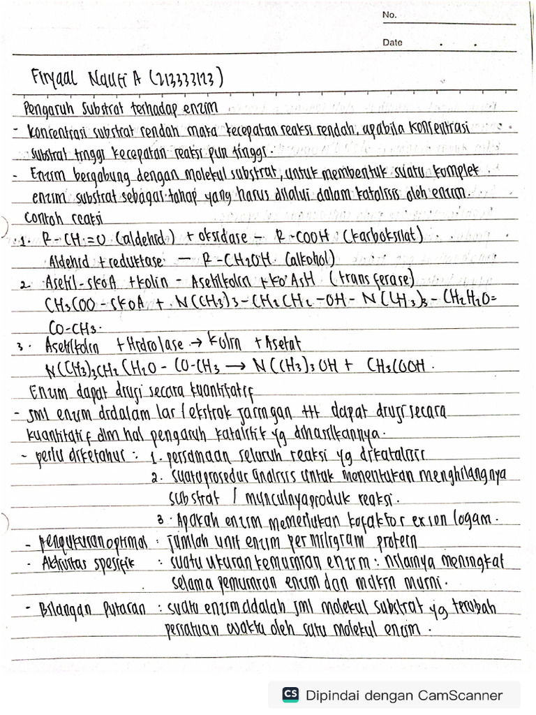 Resume Enzim Firyaal Naufi A 213333123 | PDF