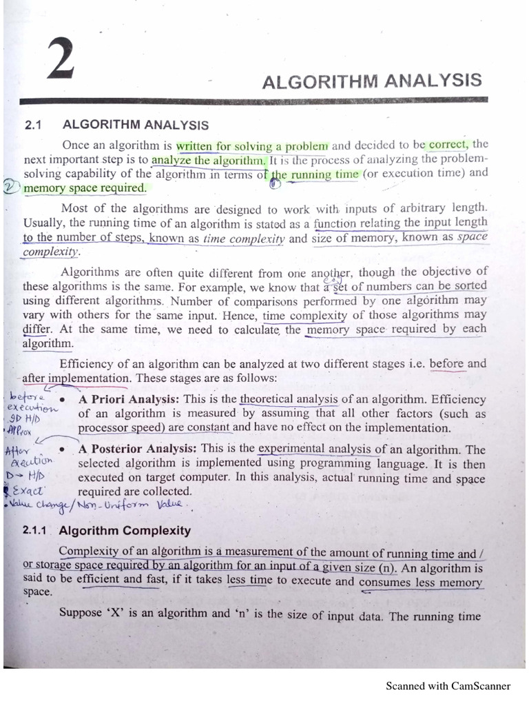 DSA Chapter 2,3,5 (I, II) | PDF