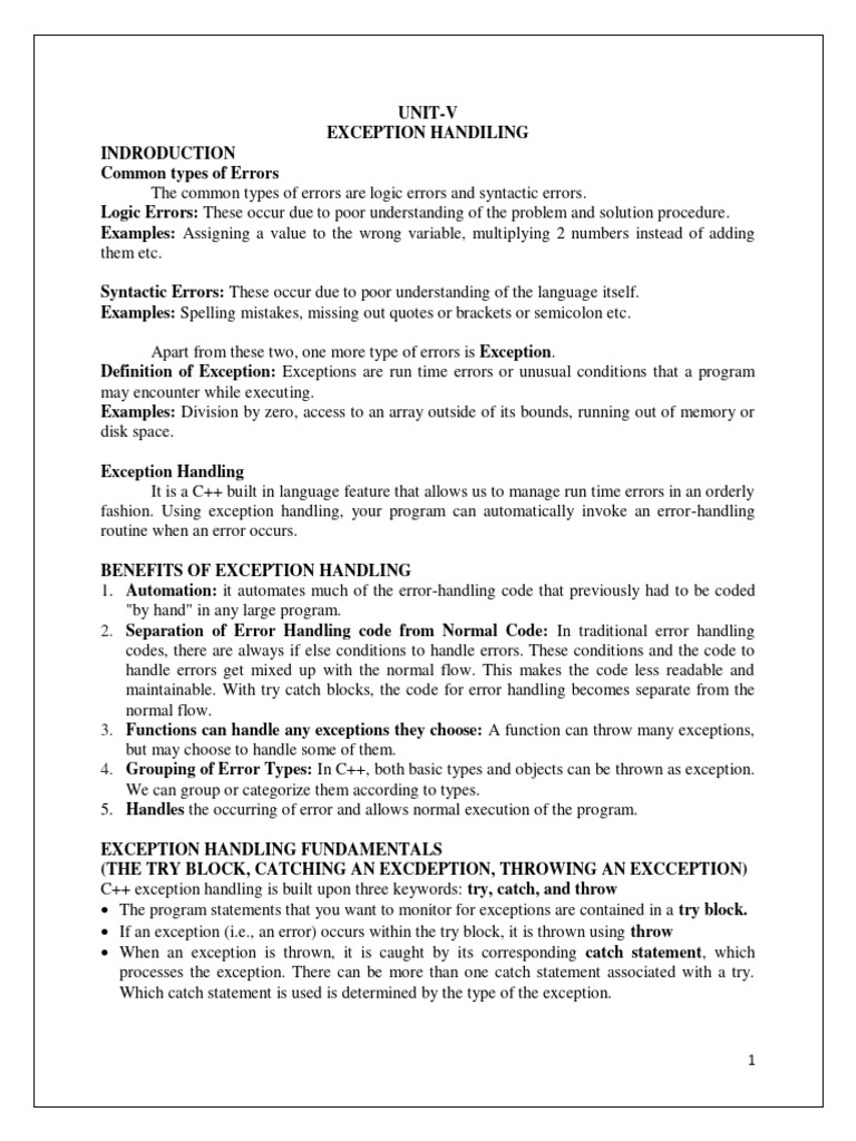 C++ UNIT-56708308729753506132 | PDF | C++ | Software Engineering