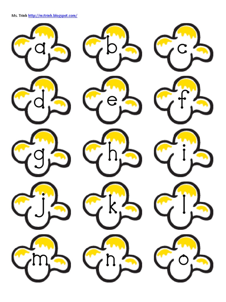 Popcorn ABC Words