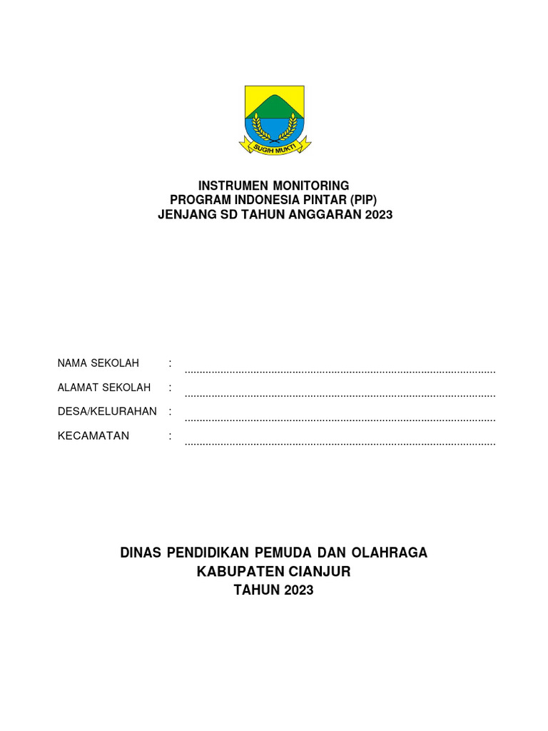 Instrumen Pip 2023 Acc | PDF