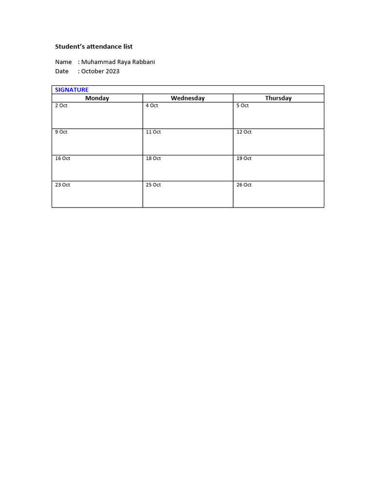 Absen Raya Rabbani | PDF