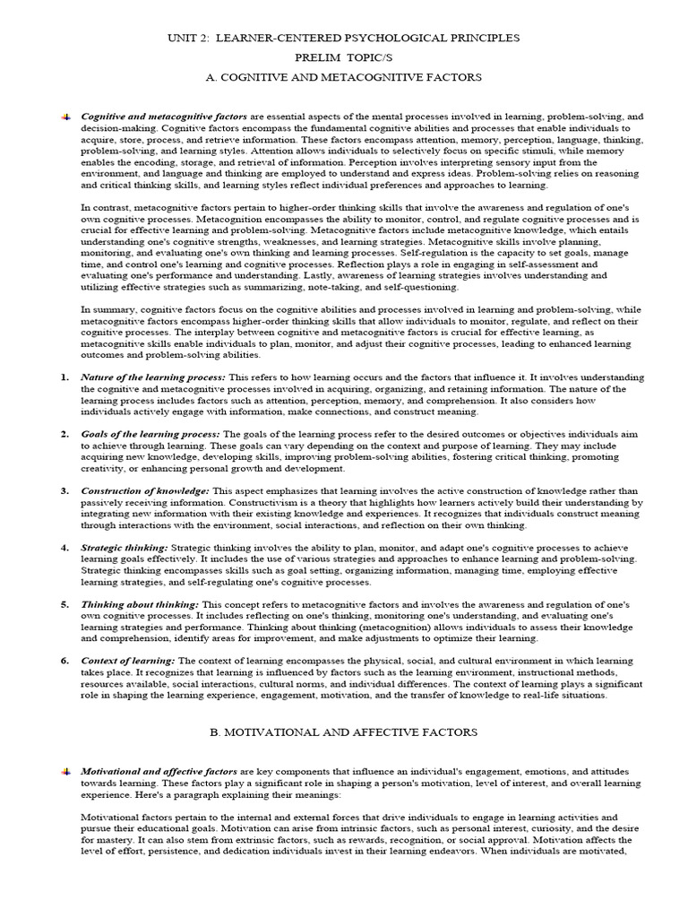 Reflection Paper | PDF | Learning | Metacognition