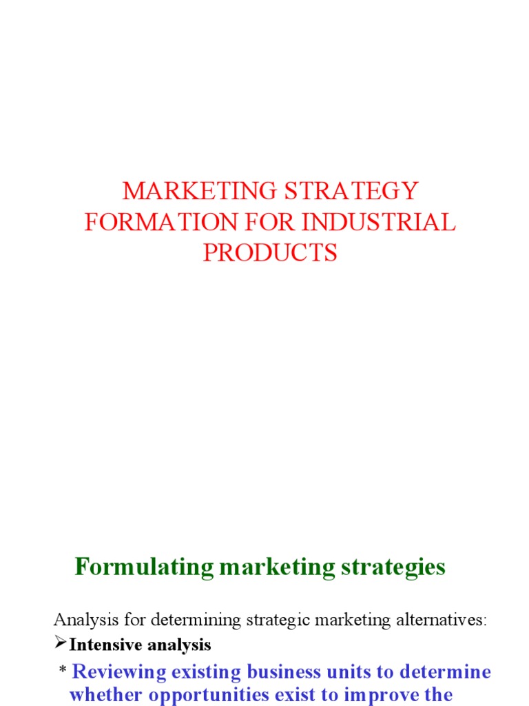 Strategy Formulation | PDF | Marketing Strategy | Marketing