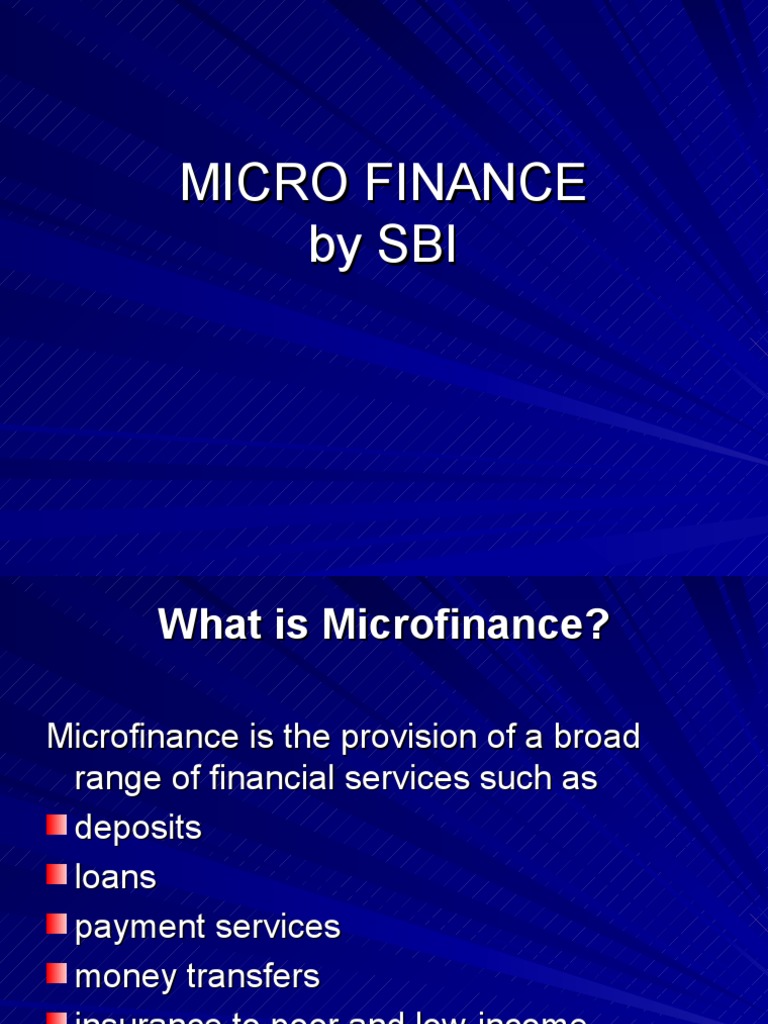 Micro Finance | PDF | Microfinance | Poverty